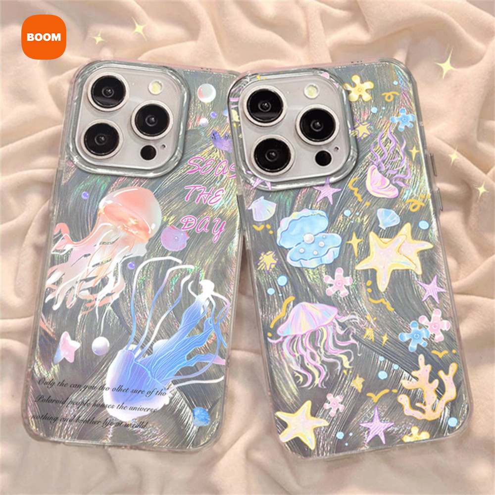 Jual BOOM STORE Colorful Glowing Jellyfish Compatible For Redmi Note 8 9 10 11 12 13 PRO 10S 11S ...