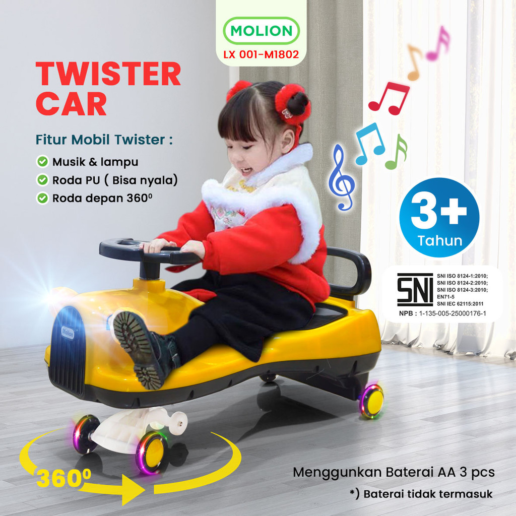 Jual SPEEDS Mobil Mobilan Dorong Twister Car Swing Car Ride On Tunggang ...