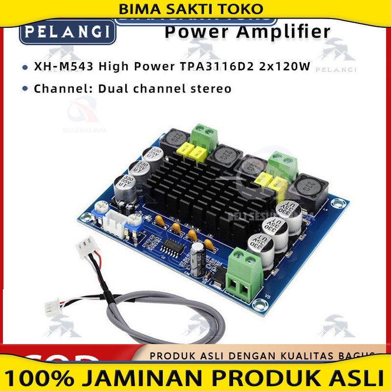Jual TPA3116D2 2x120W Dual-channel Stereo High Power Digital Audio Power Amplifier Class D XH ...