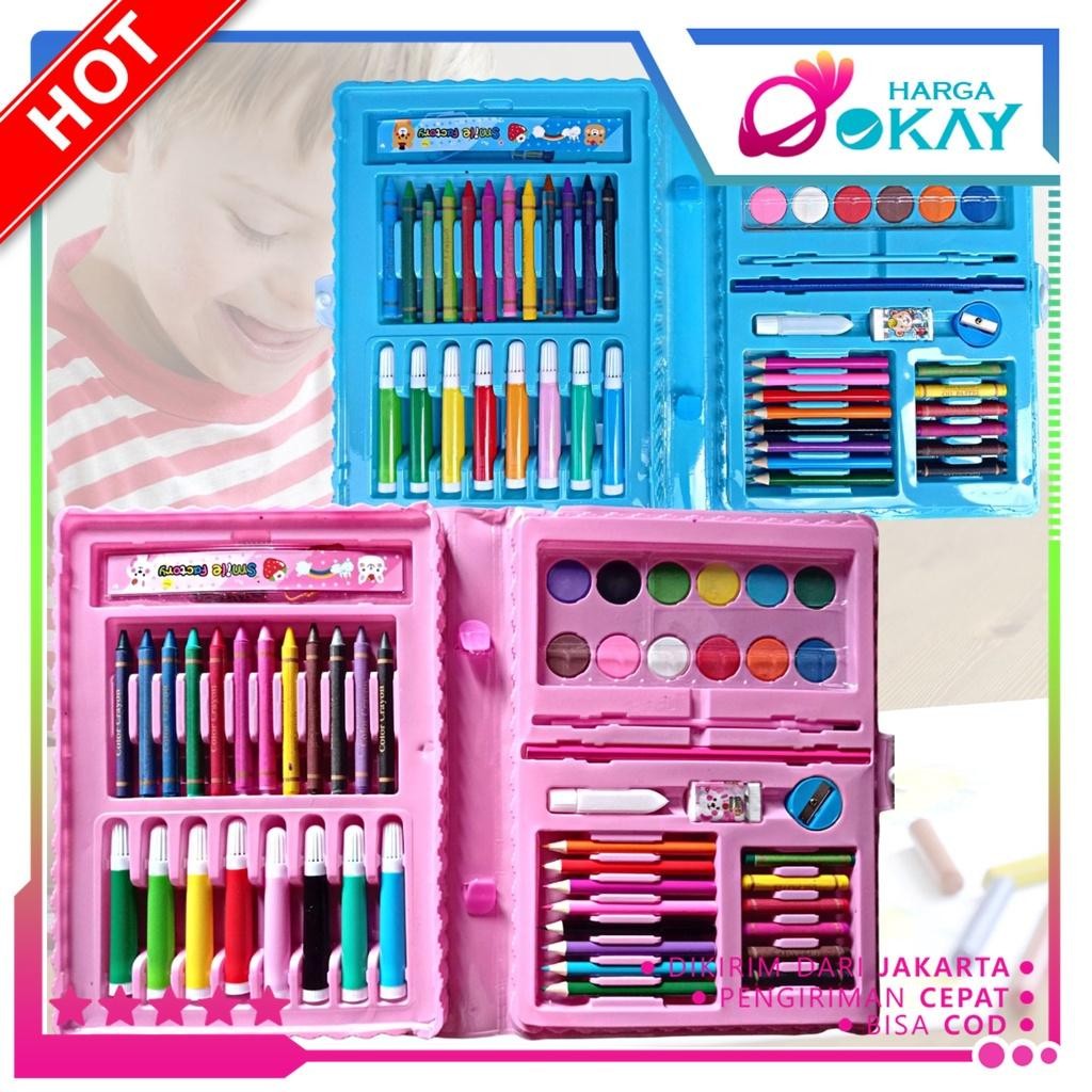 Jual Crayon Warna Set 42 Pcs Krayon Mewarnai Anak 42 Pcs Pensil Warna ...