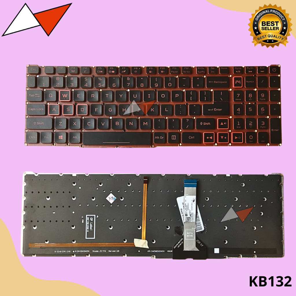 Jual Keyboard Acer Nitro 5 AN515-57 AN517-54 AN517-41 Bcklit - Red ...