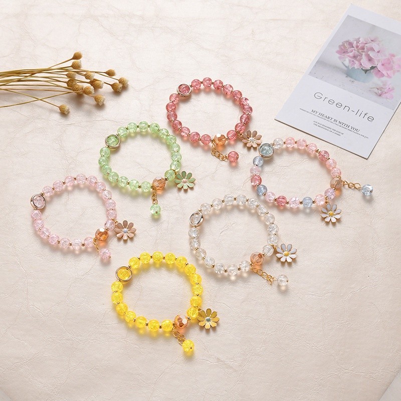 Jual Gelang Karet Darla Daisy Flower Fashion Bunga Wanita Manik-manik ...