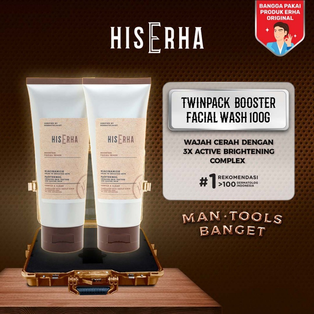 Jual HIS ERHA Twin Flame Hiserha Booster Facial Wash 100g - Sabun ...