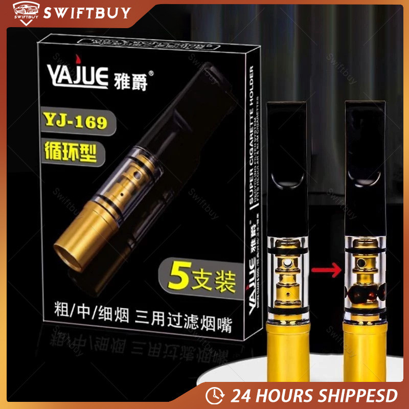 Jual 5 PCS Pipa Filter Rokok - Saringan Asap Permanen Universal untuk ...