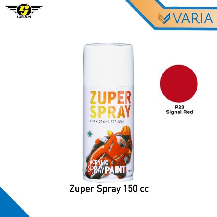 Jual Zuper Spray 150 cc P23 Signal Red Merah RJ London Acrylic Epoxy ...