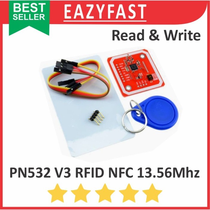Jual Modul Sensor Kartu Rfid Nfc 13 56 Mhz Pn532 V3 Card Tag Read Reader Write Writer Arduino 13