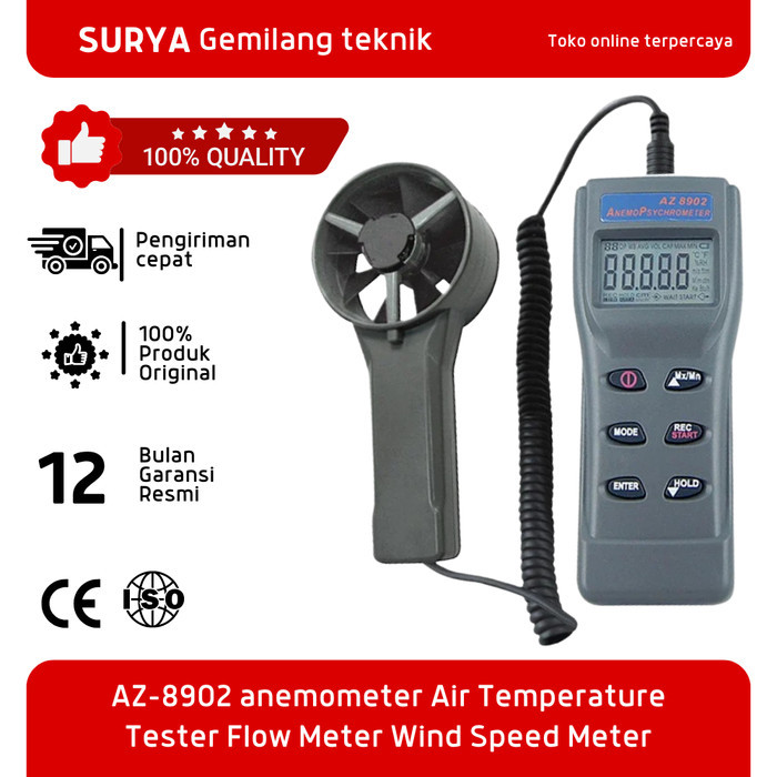 Jual AZ-8902 anemometer Air Temperature Tester Flow Meter Wind Speed ... Jual AZ-8902 anemometer Air Temperature Tester Flow Meter Wind Speed ...