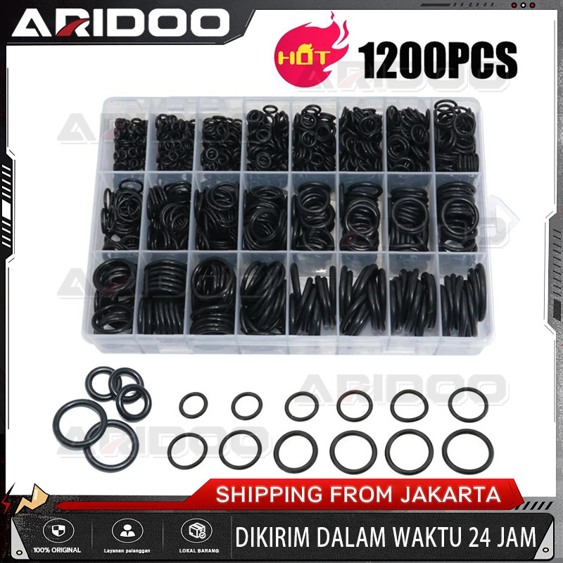 Jual Karet Seal O Ring 1200pcs HNBR / Rubber O Ring Seal Tightening +Box | Shopee Indonesia