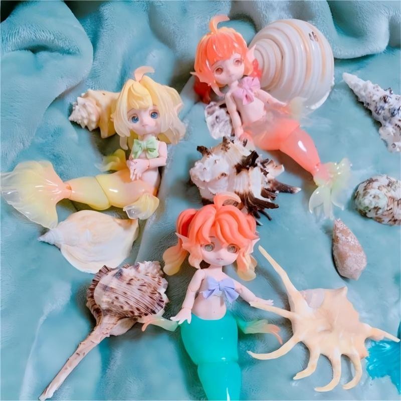 Jual Mermaid Chu Chu BJD Blind Box 1/12 BJD Dolls Mermaid Action Figure ...