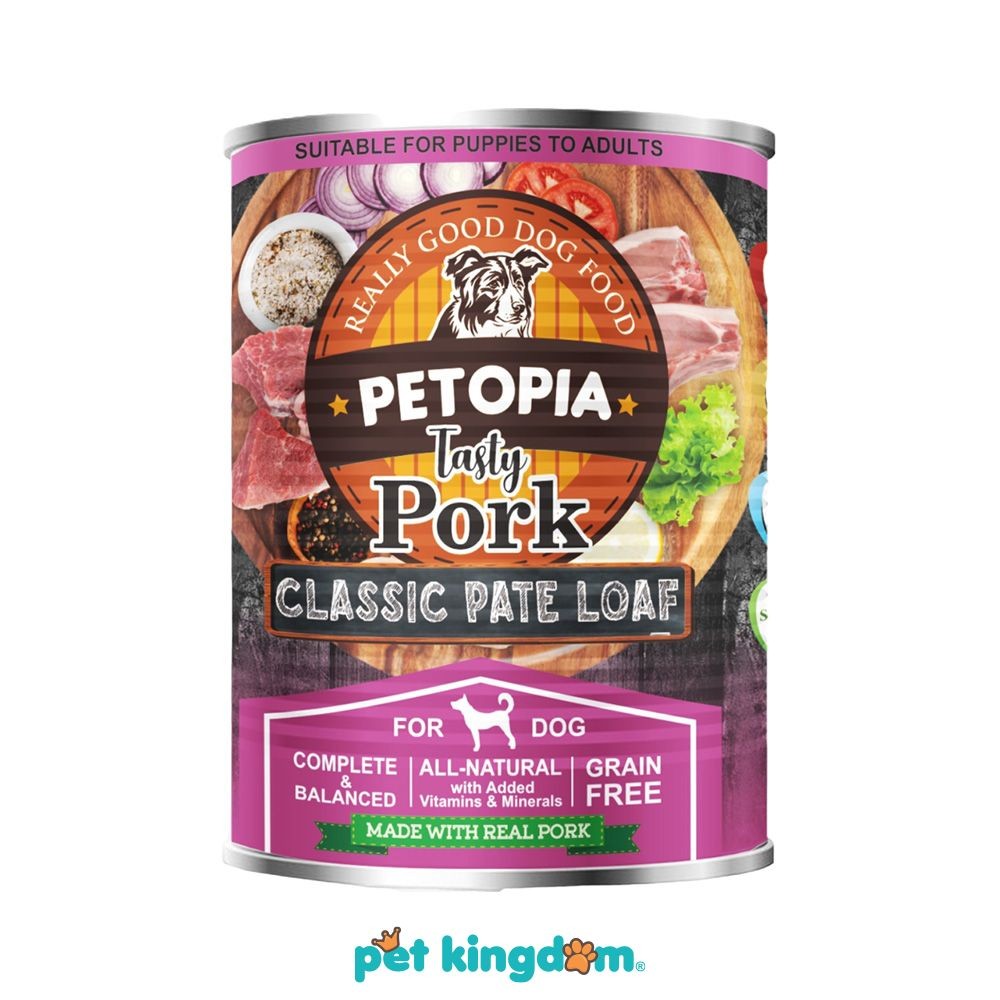 Jual Pet Kingdom Petopia 380 gr Makanan Anjing Basah Adult Classic Pate ...