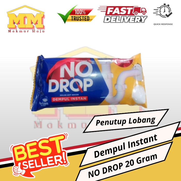 Jual No Drop Dempul Instant 20 Gram - Penutup Lobang Lubang Tembok ...