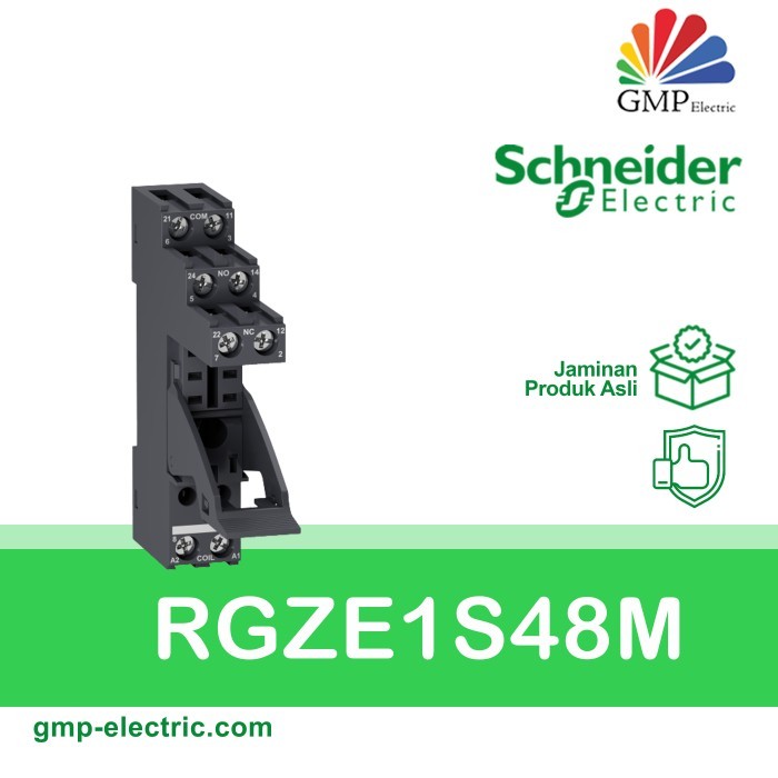 Jual MS88 RGZE1S48M Socket Relay Schneider 8 Pin Pipih u/ RXG22 ...