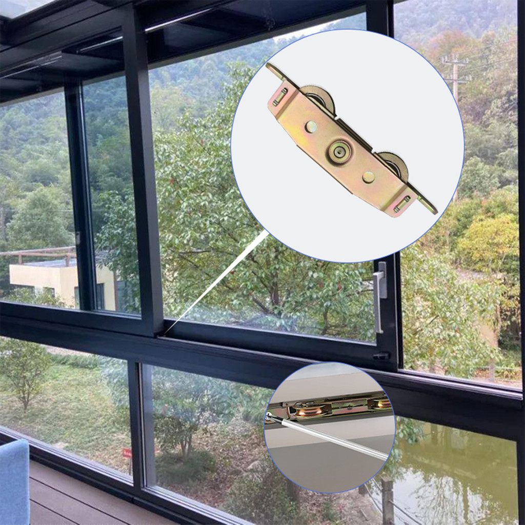 Jual Roda Bawah Sliding Double Roda Sliding Door Gandeng Double Roda ...