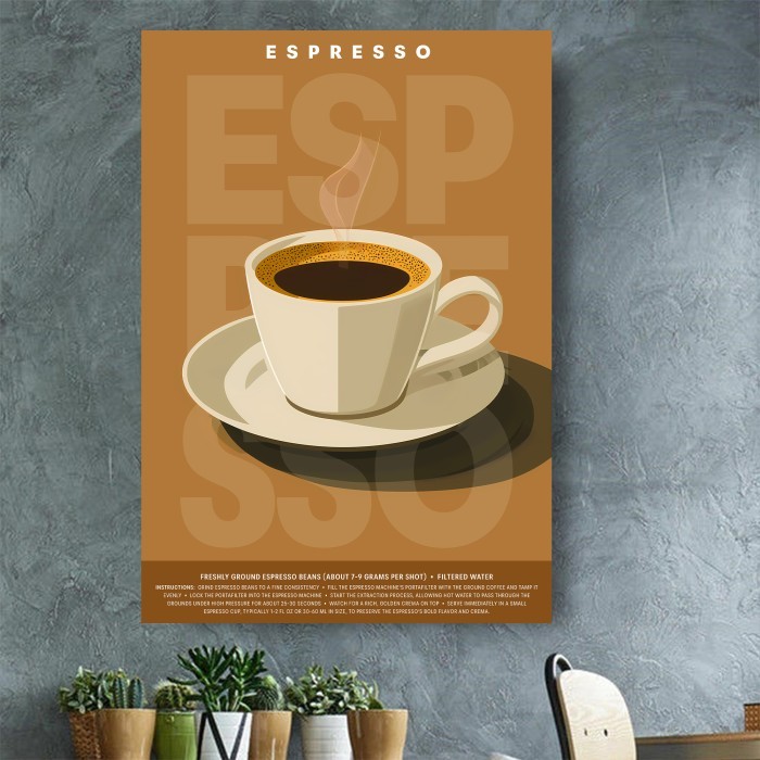 Jual Poster COFFEE Poster frame kopi hiasan dinding CAFE ESPRESSO ...