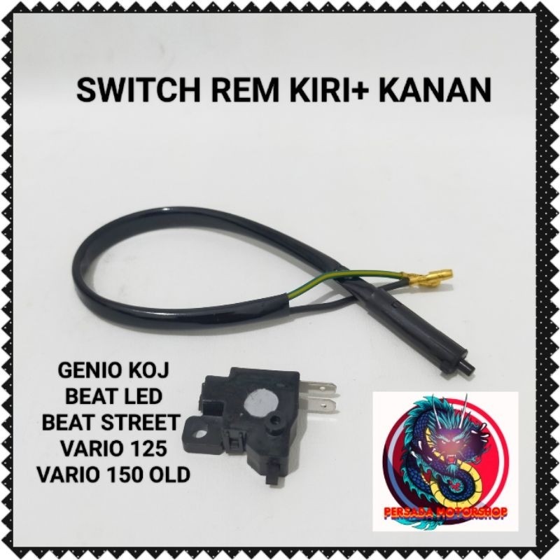 Jual ( COD ) Switch swit rem 1 set kiri kanan GENIO / BEAT LED / VARIO ...