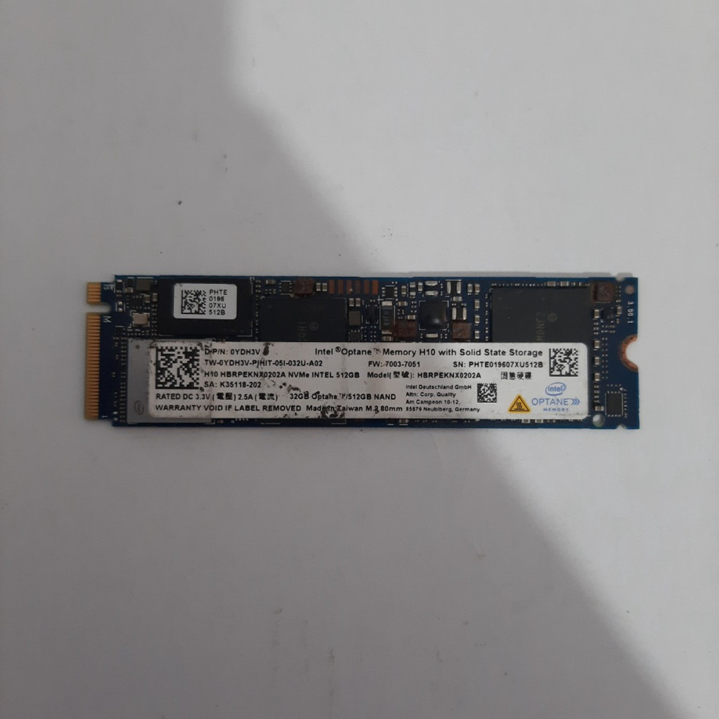 Jual SSD M2 NVME Intel Optane Memory H10 32GB SSD 512GB | Shopee Indonesia