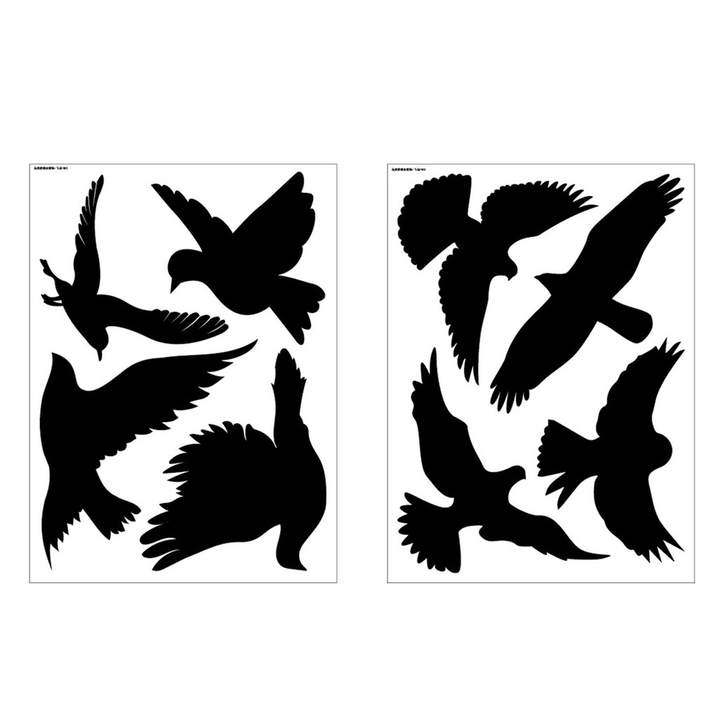 Jual Hummingbird Static Window Stickers Bird Protection Warning Window ...