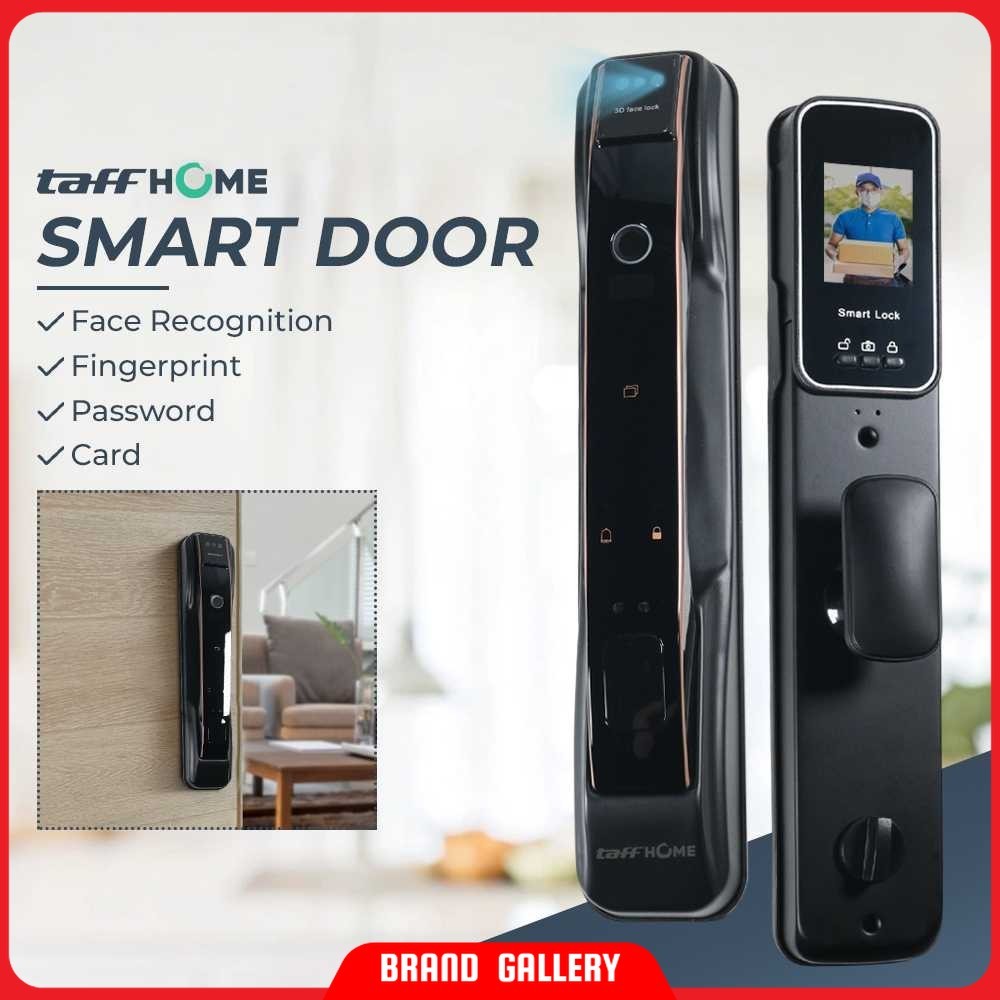 Jual TaffHOME Smart Door Lock Face Recognition Fingerprint Password Card - AX024 | Shopee Indonesia