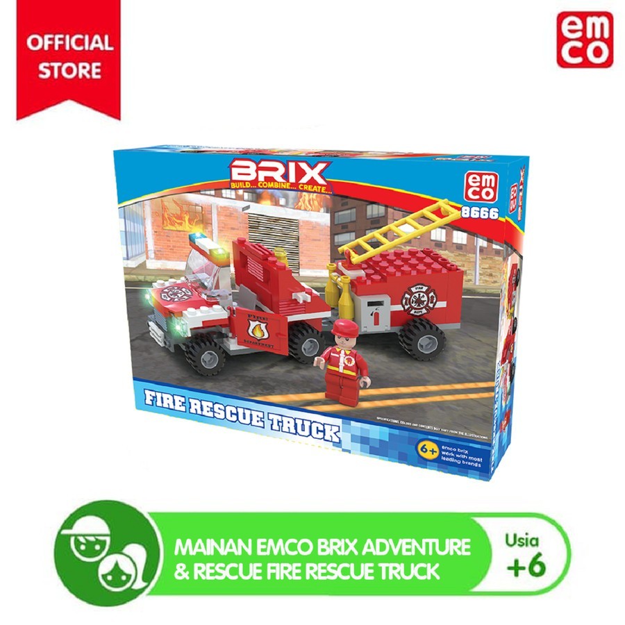 Jual EMCO Brix Adventure & Rescue Fire Rescue Truck | Shopee Indonesia