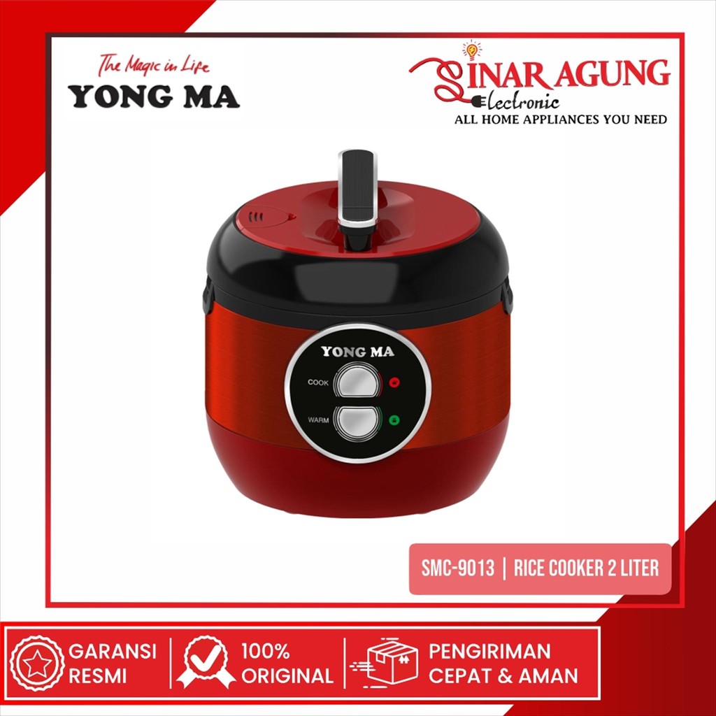 Jual YONG MA SMC-9013 / SMC9013 RICE COOKER 2 LITER RED - GARANSI RESMI ...