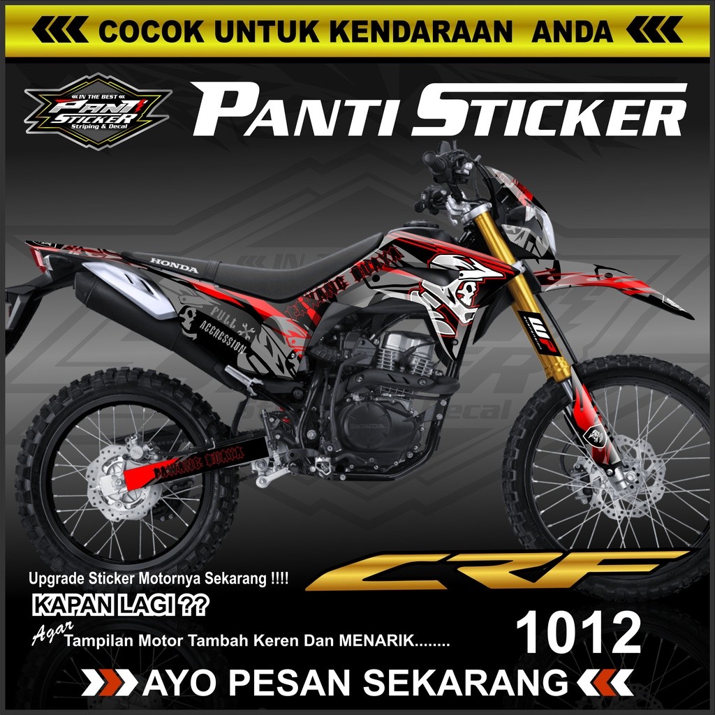 Jual Jual Decal CRF 150 L New Custom Decal Crf Desain Supermoto ...