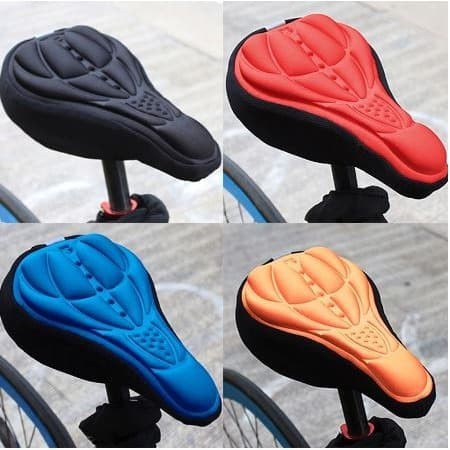 Jual Sarung Jok Sepeda busa spons empuk sadel cover padding | Shopee ...