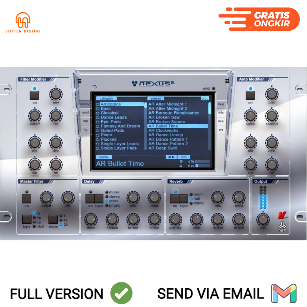 Jual ReFX Nexus v2 VST Plugin Virtual instrument Sequencer Arpeggiator ...