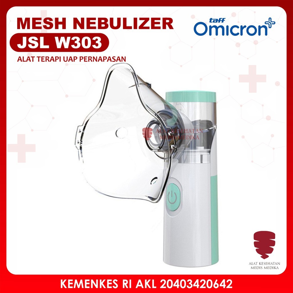 Jual Mesh Nebulizer Taff Omicron JSL-W303 Alat Terapi Uap Bantu ...