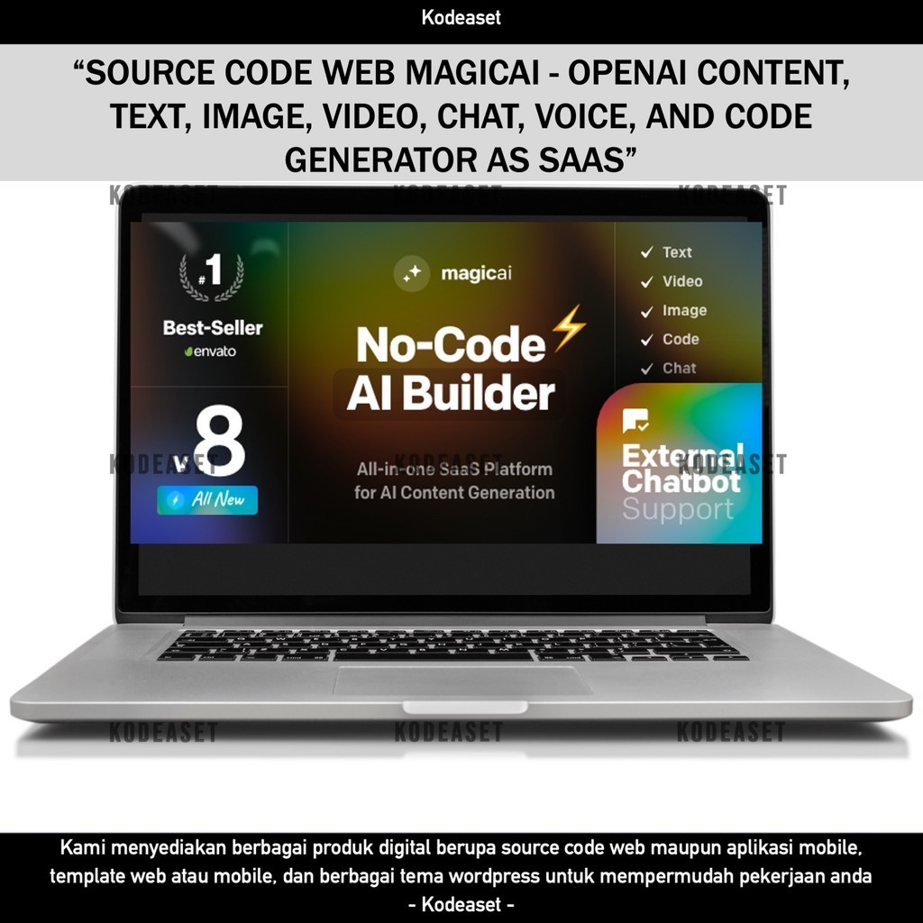 Jual SOURCE CODE APLIKASI WEB MAGICAI - OPENAI CONTENT, TEXT, IMAGE, VIDEO, CHAT, VOICE, AND ...