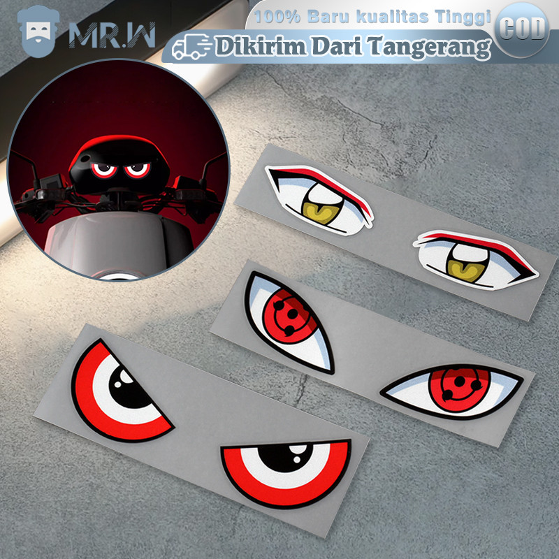 Jual Sticker Mata 2 Pasang Mata Reinkarnasi Demon Eyes E-Bike Stiker ...