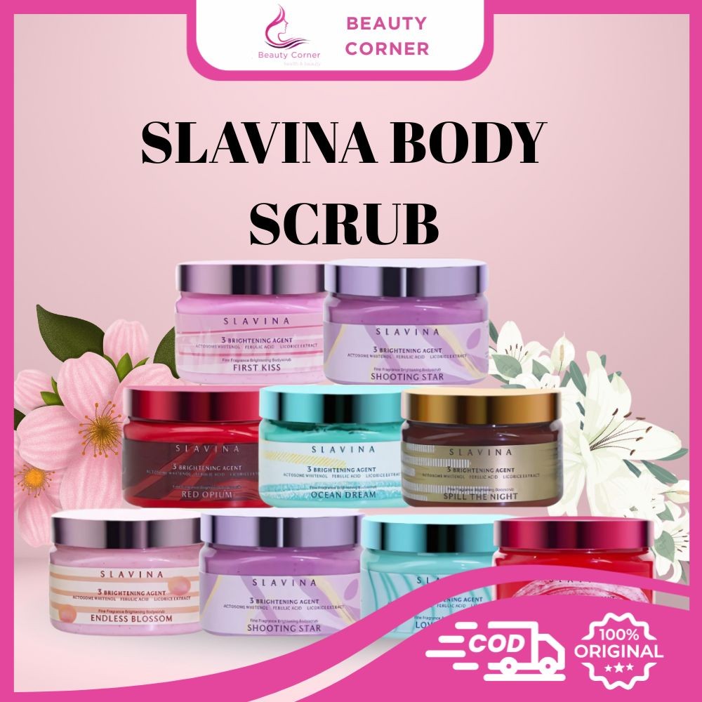 Jual Slavina Body Scrub 3 Brightening - 300g | Shopee Indonesia