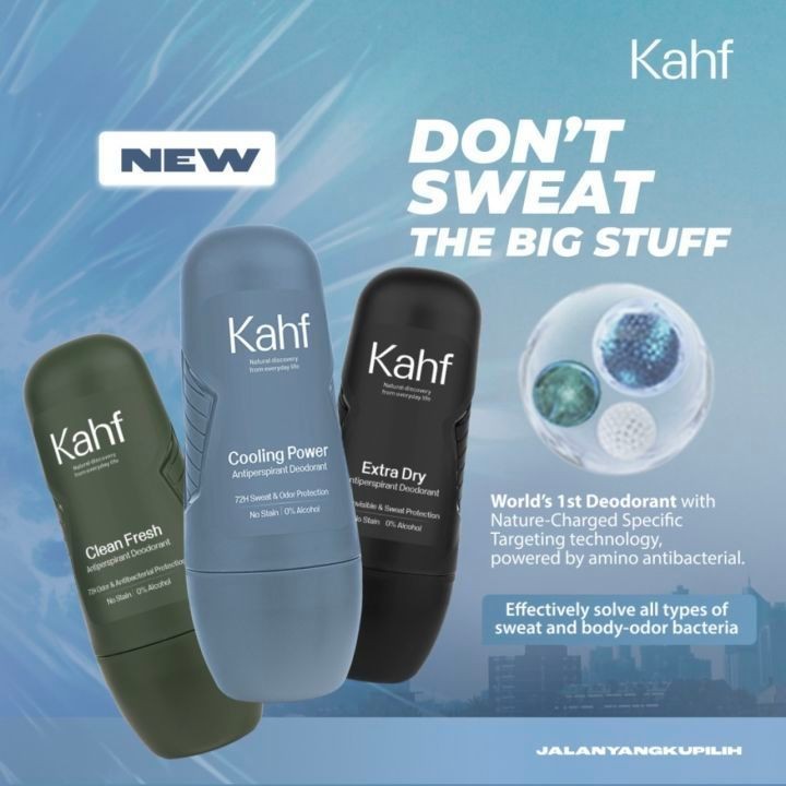 Jual Kahf Deodorant Series | Shoothing | Clean Fresh | Extra Dry ...