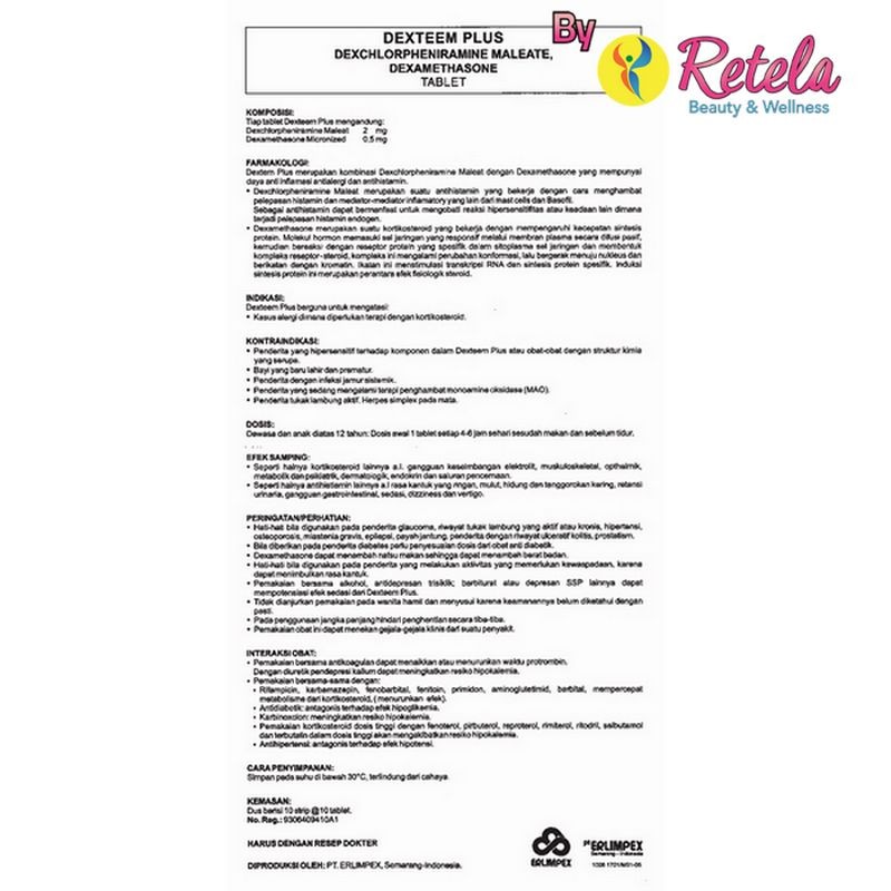 Jual DEXTEEM PLUS 1 STRIP 10 TABLET | Shopee Indonesia
