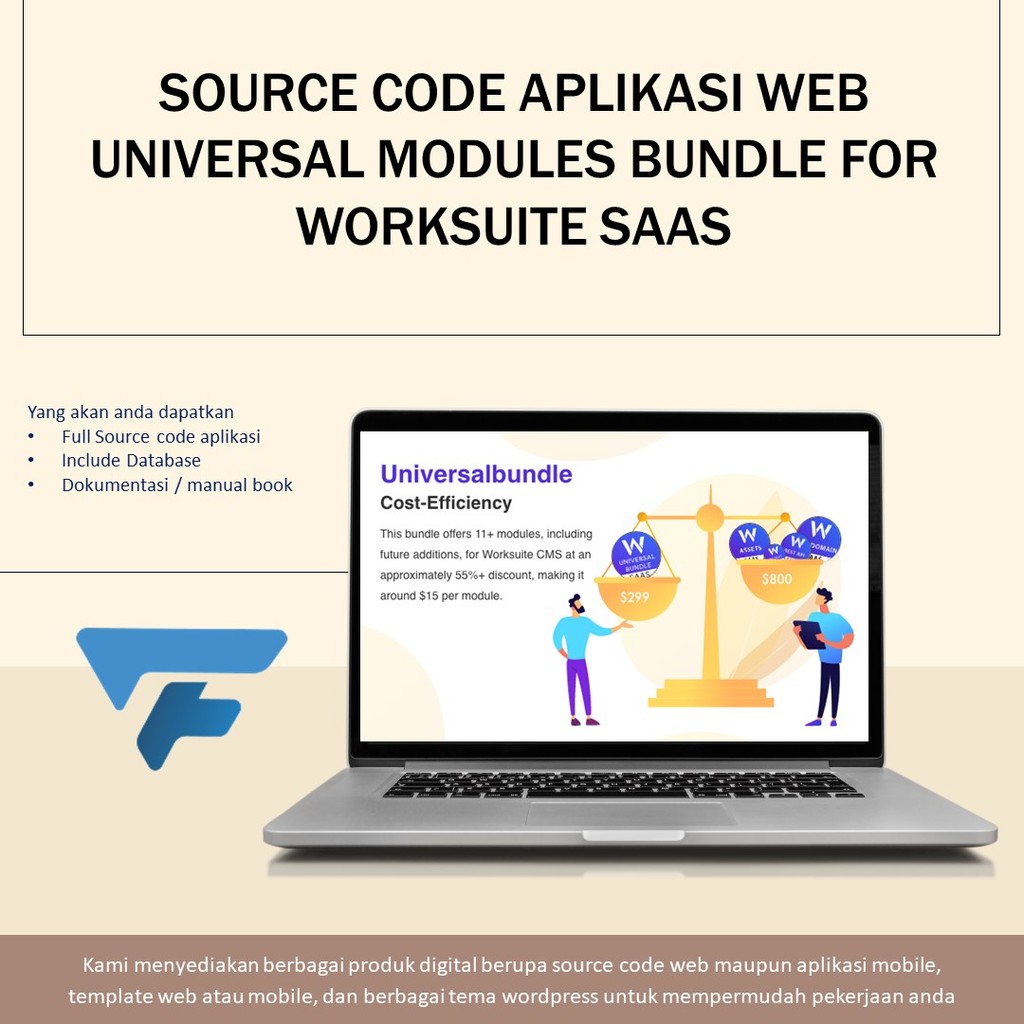 Jual SOURCE CODE APLIKASI WEB UNIVERSAL MODULES BUNDLE FOR WORKSUITE SAAS | Shopee Indonesia