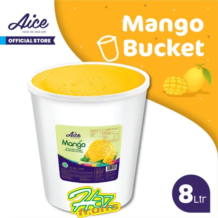 Jual AICE Mango Bucket 8 Liter Mangga Ice Cream Es Krim Ember | Shopee ...