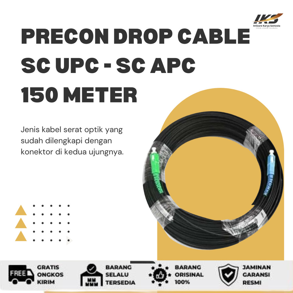 Jual Precon Drop Cable SC UPC - SC APC Panjang 150 Meter | Shopee Indonesia