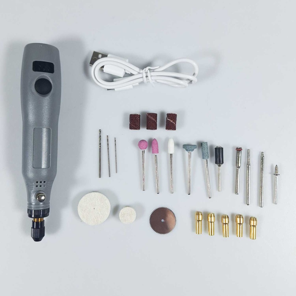 Jual Bor Mini Grinder Polishing Electric Drill USB Rechargeable / Mesin ...