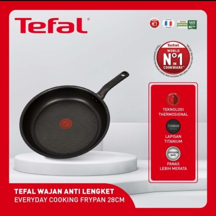 Jual tefal everyday cooking frypan 28cm wajan induksi anti lengket original | Shopee Indonesia