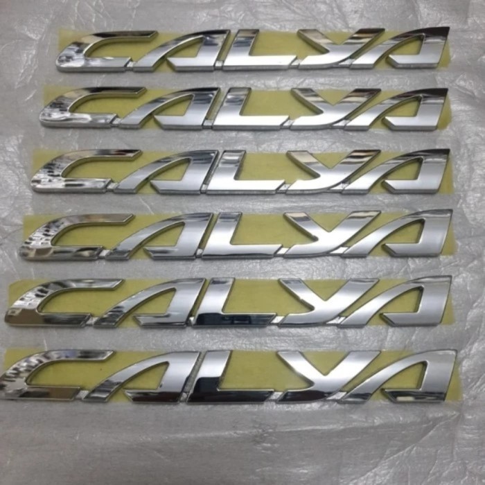 Jual MM Emblem Bagasi CALYA Original Logo Tulisan CALYA Belakang ORI ...