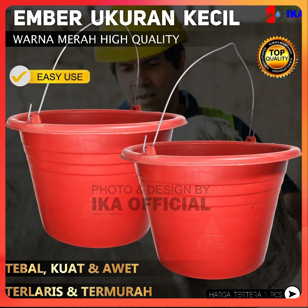 Jual Ember Plastik WARNA KECIL MERAH Ember Cor Anti Pecah | Ember ...