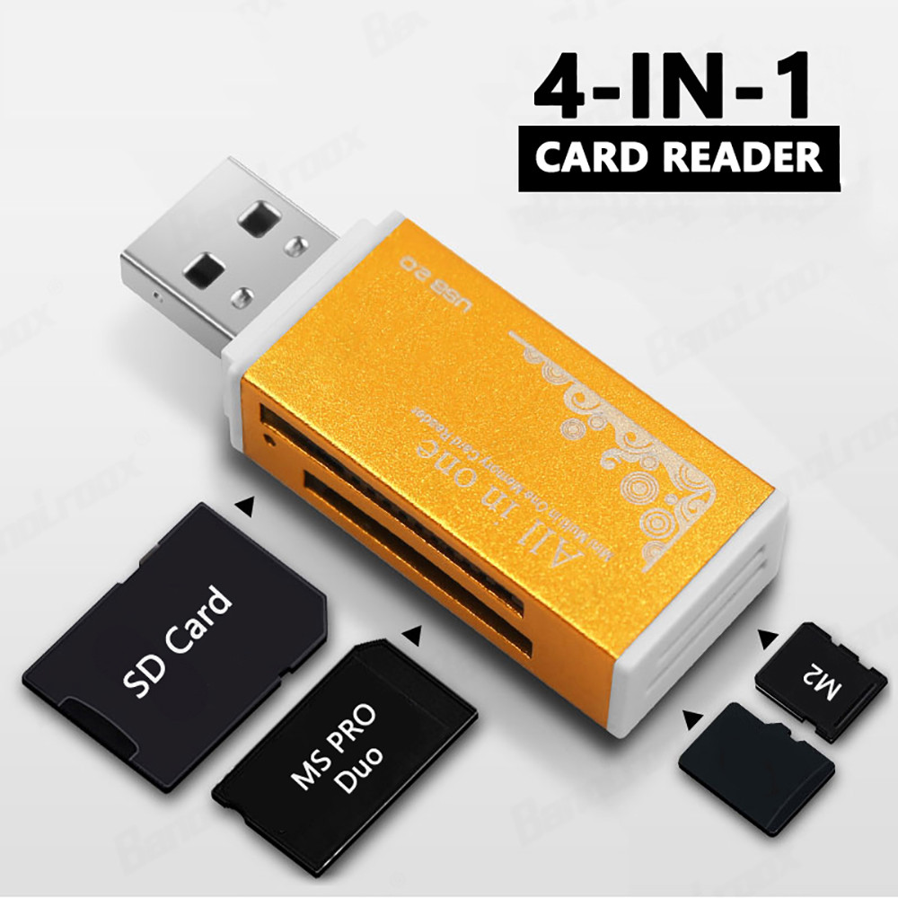 Jual USB 2.0 Card Reader Multi Memory Card Reader All in 1 for SD SDHC ...