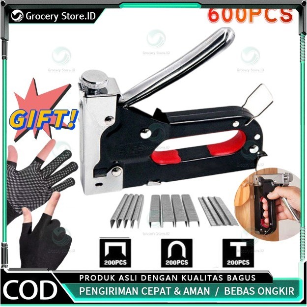 Jual Gratis 600 Paku / 4 In 1 Stapler Gun / 3 In 1 Pistol Kuku ...