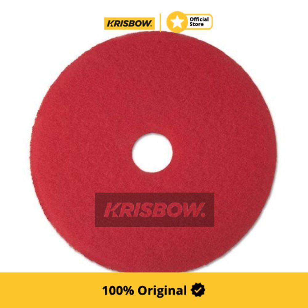 Jual Krisbow Set Cleaning Pad Sabut Pembersih 43 cm 2 Pcs - Merah ...