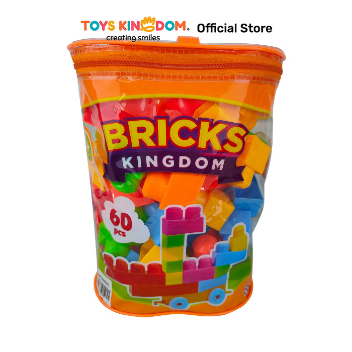 Jual Toys Kingdom Bricks Kingdom Set 60 Pcs Blocks Tas - Orange Kids ...