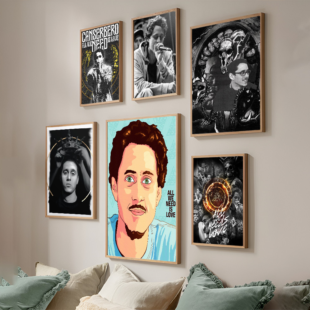 Jual Canserbero Pop Music Singer Star Poster Anime Sticky Whitepaper ...