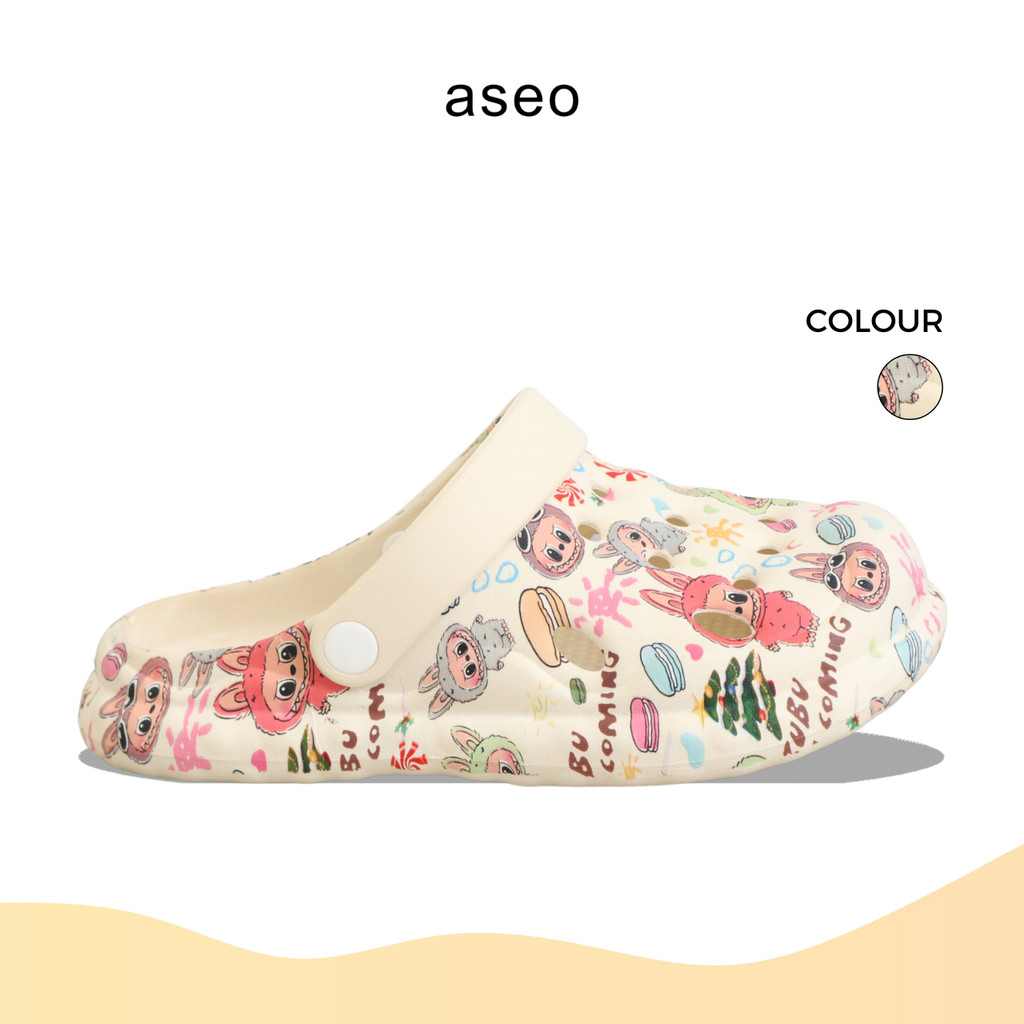 Jual Aseo Sandal Wanita Terbaru Slip on Kodok Import Anti Slip Clog ...