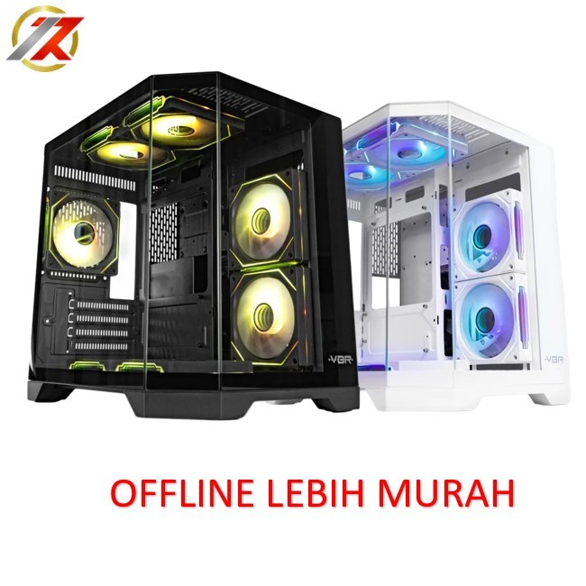 Jual Casing VBR Z-7 Z7 Modern Aesthetic Dual Chamber M-ATX USB Type C ...