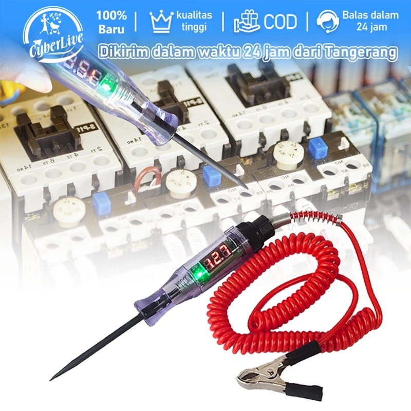 Jual Test Pen Tespen Digital Dc Obeng Testpen Dc Display Digital Dengan ...