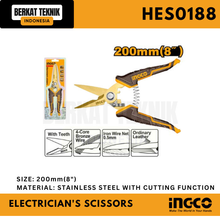 Jual Electrician Scissor (8") - Gunting Potong Pemotong Kabel Kawat ...