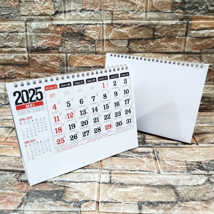 Jual Kalender Meja Kerja /Kantor Penopang Tebal & Biasa 2025 (MJ ...